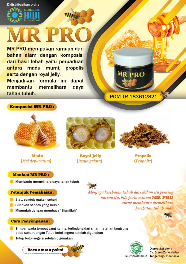 Mr Pro - Produk HWI Untuk Menambah Nafsu Makan & Daya Tahan Tubuh