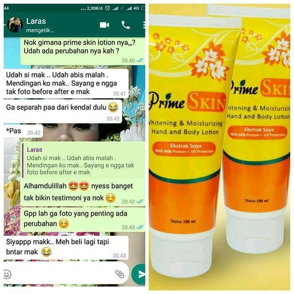Prime Skin Hand and Body Lotion UV Protection Untuk Kulit