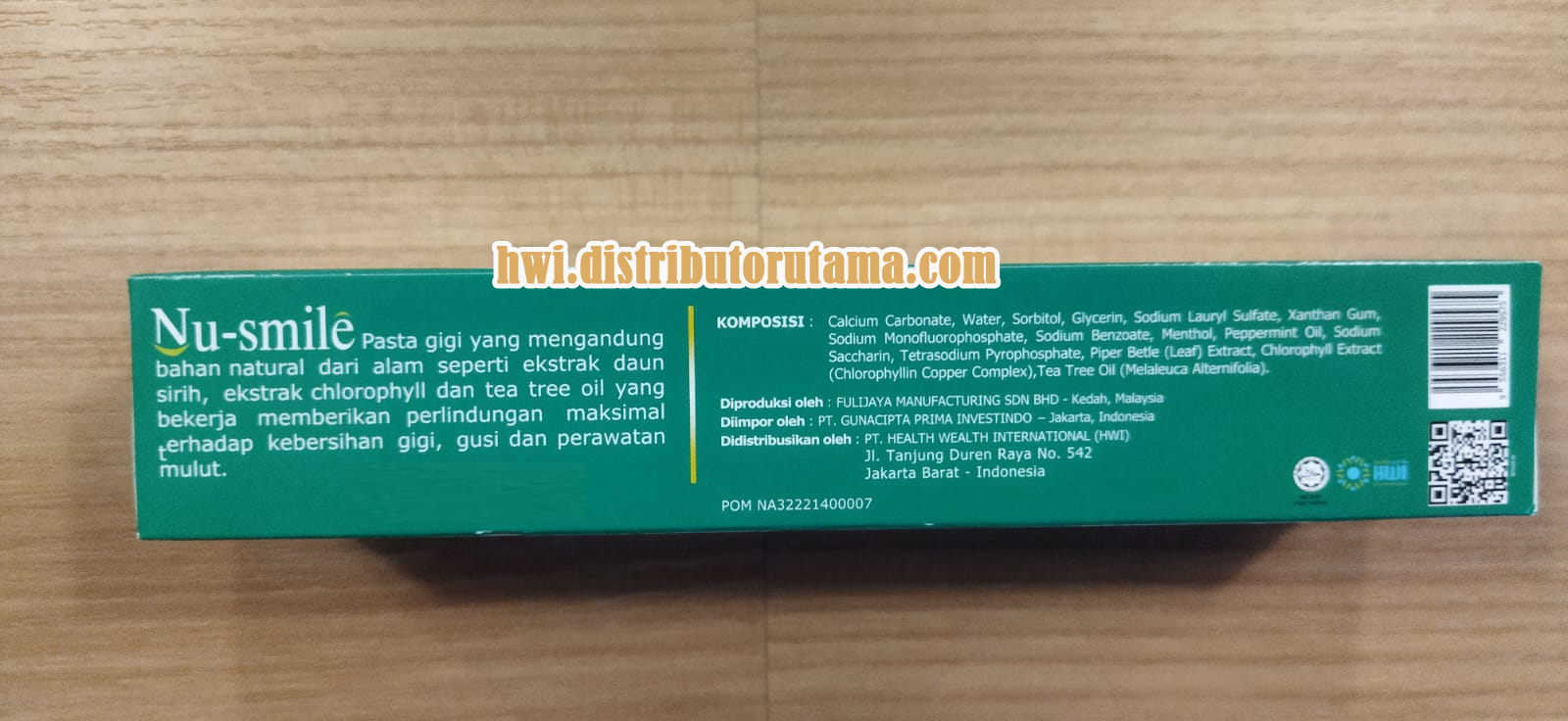 Nu Smile - Pasta Gigi Herbal HWI Original